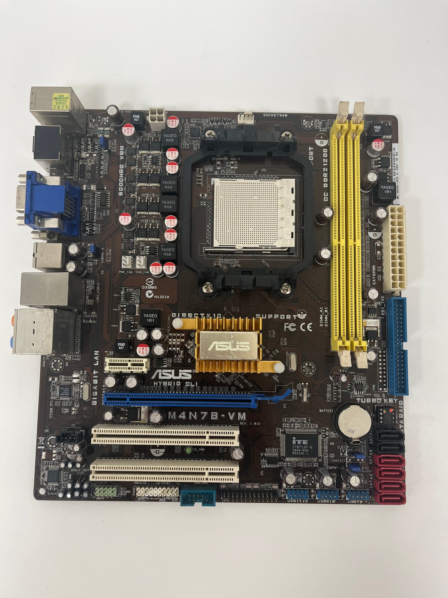 Материнская плата ASUS M4N78-VM, с сокетом AM2+ и чипсетом NVIDIA GeForce 8200