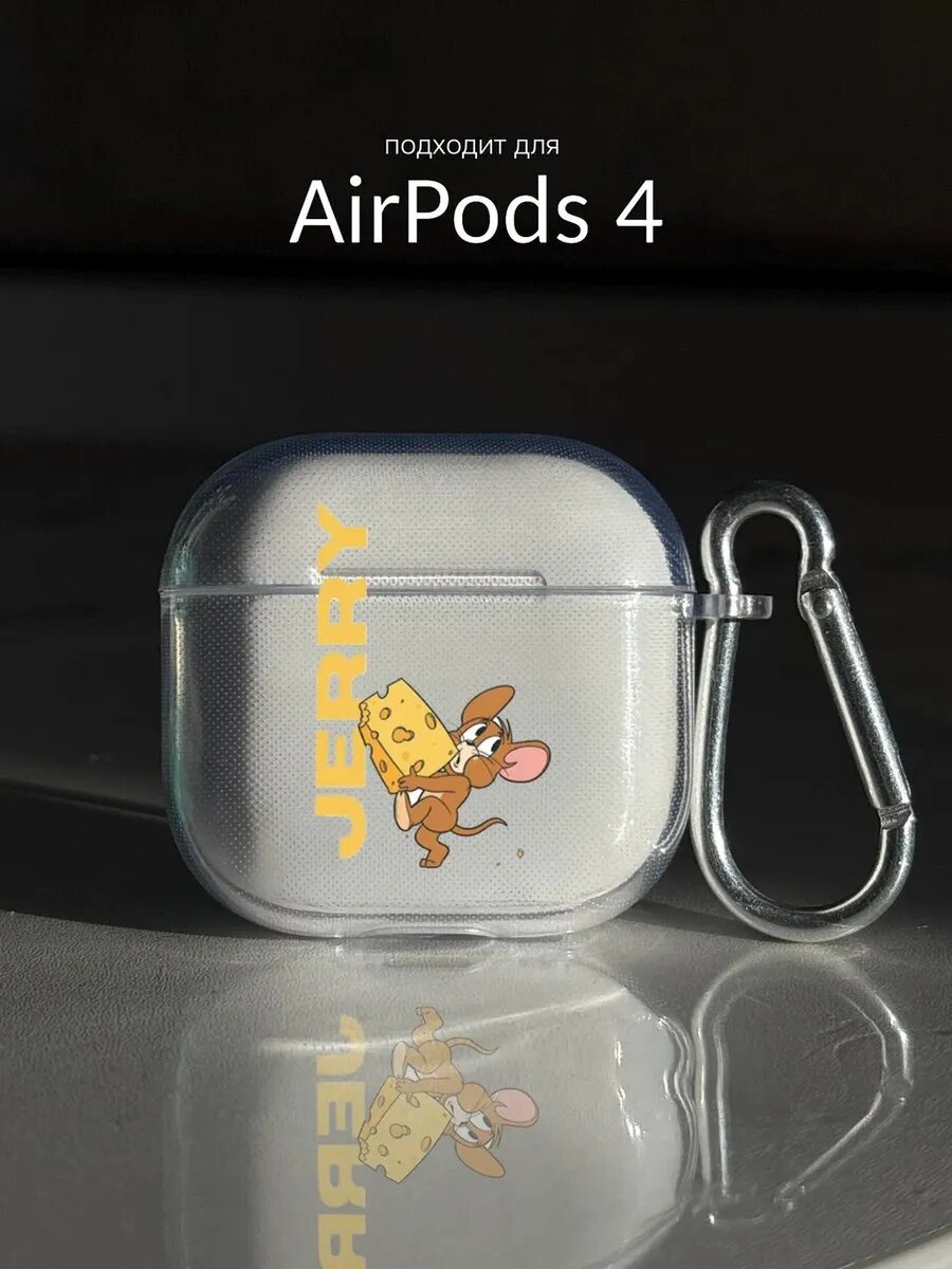 Чехол на AirPods 4 с том и джерри