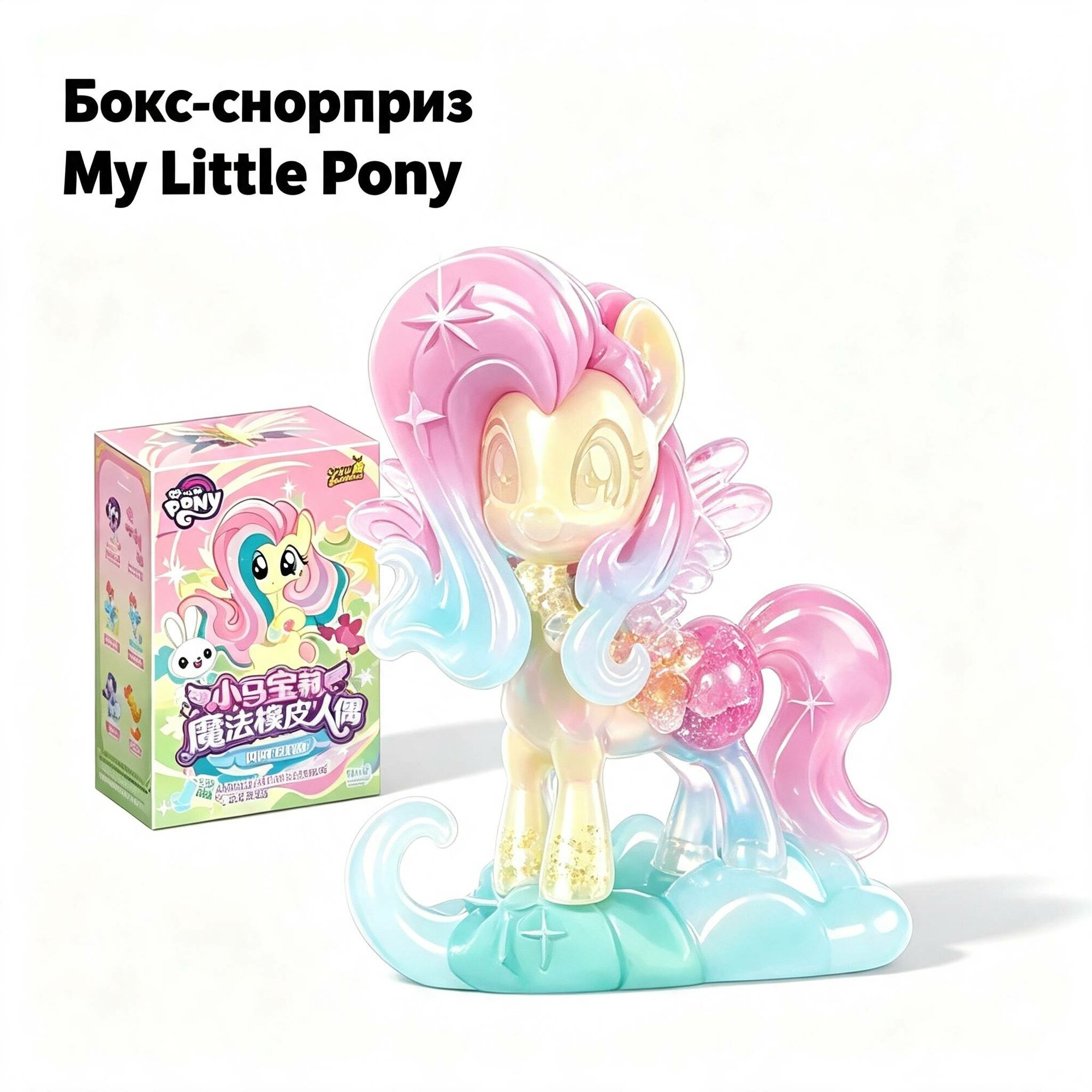 Бокс-сюрприз, My Little Pony, коллекционная фигурка, случайная модель, игрушка для девочек, подарок ребенку；