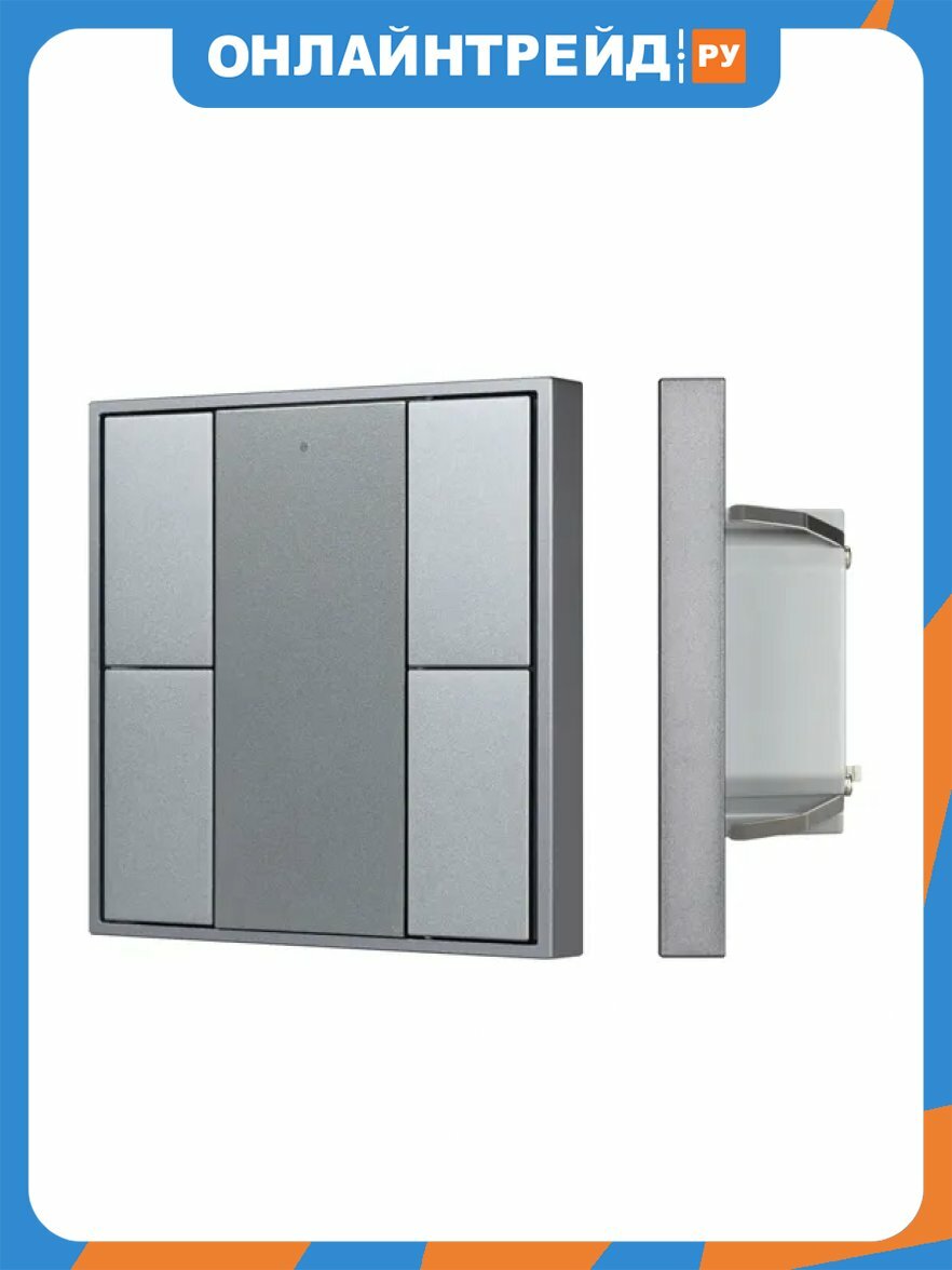 Кнопочная панель Arlight INTELLIGENT DALI-201-23-4K-D2-IN Silver (BUS, Frame) (IARL, IP20 Металл, 3 года)