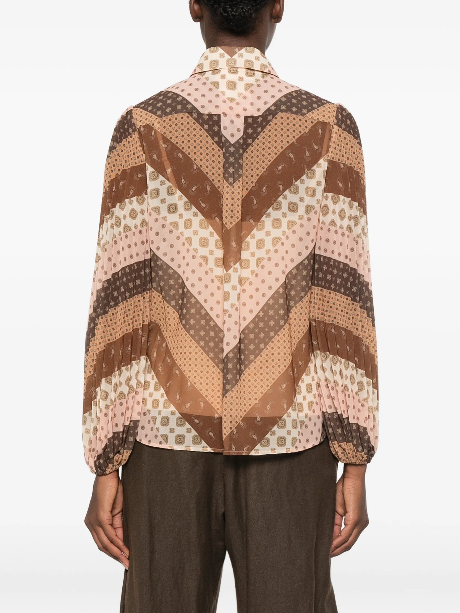 Рубашка ZIMMERMANN Sunray collard shirt, размер 42 — фото 1