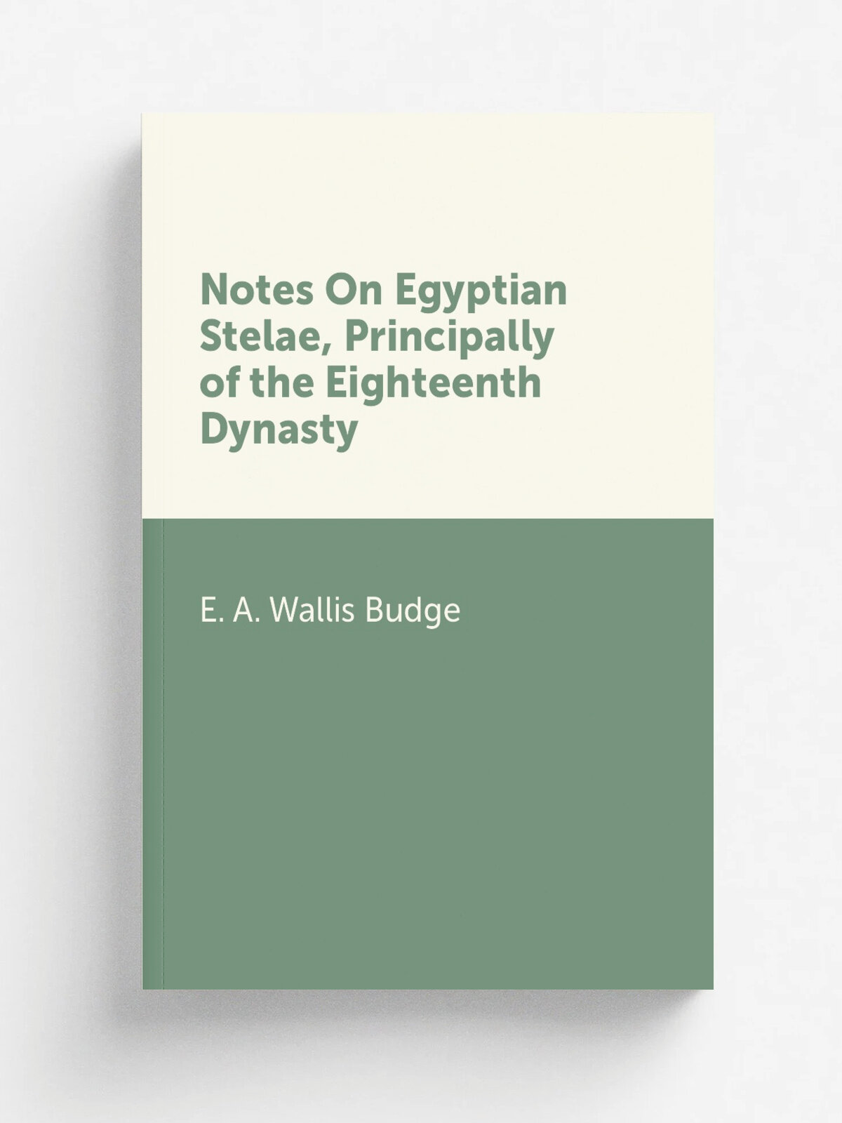 Notes On Egyptian Stelae, Principally of the Eighteenth Dynasty | E. A. Wallis Budge | Репринт