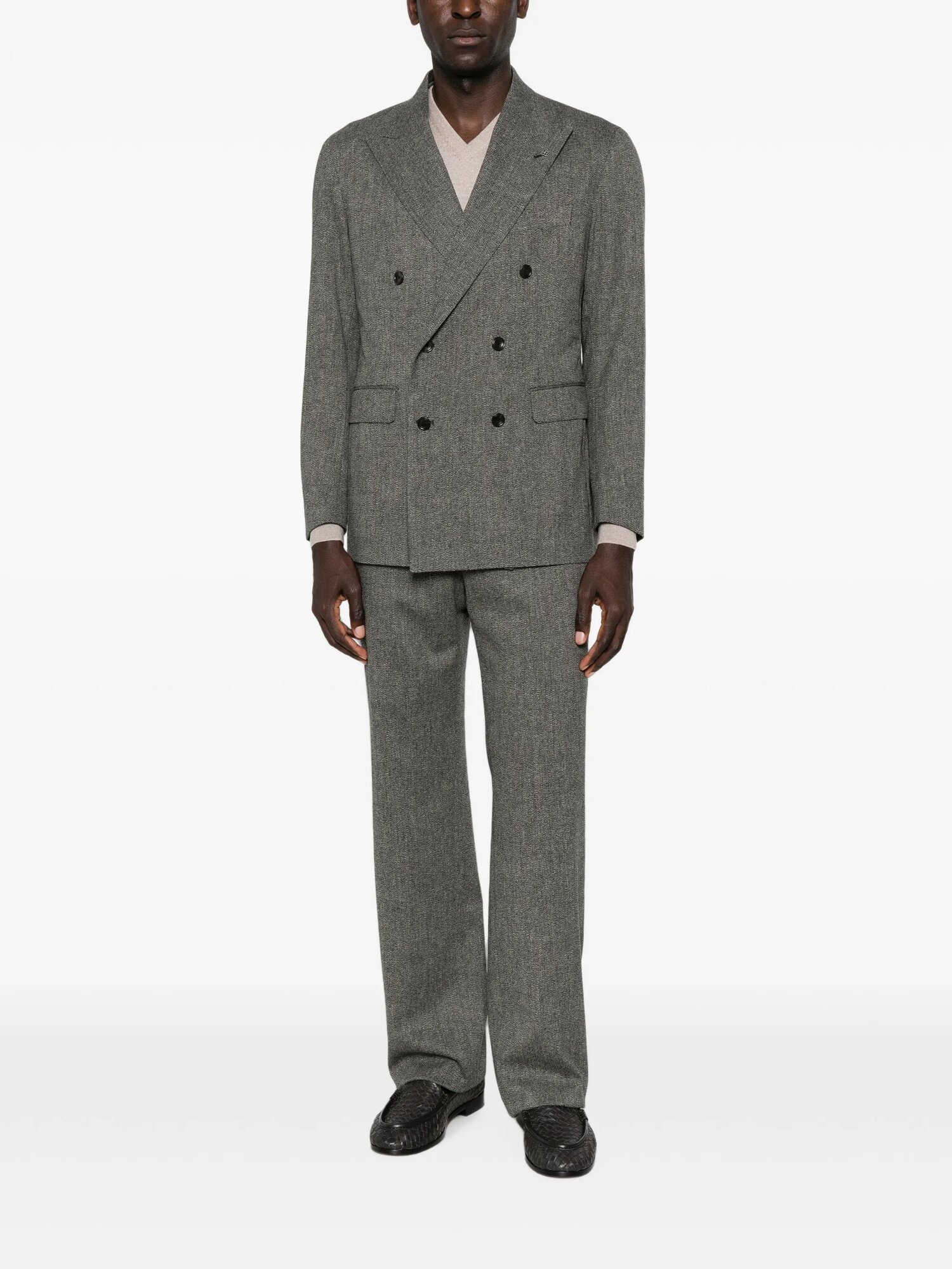 Комбинезон Tagliatore Double-breasted suit, размер 50, серый — фото 1