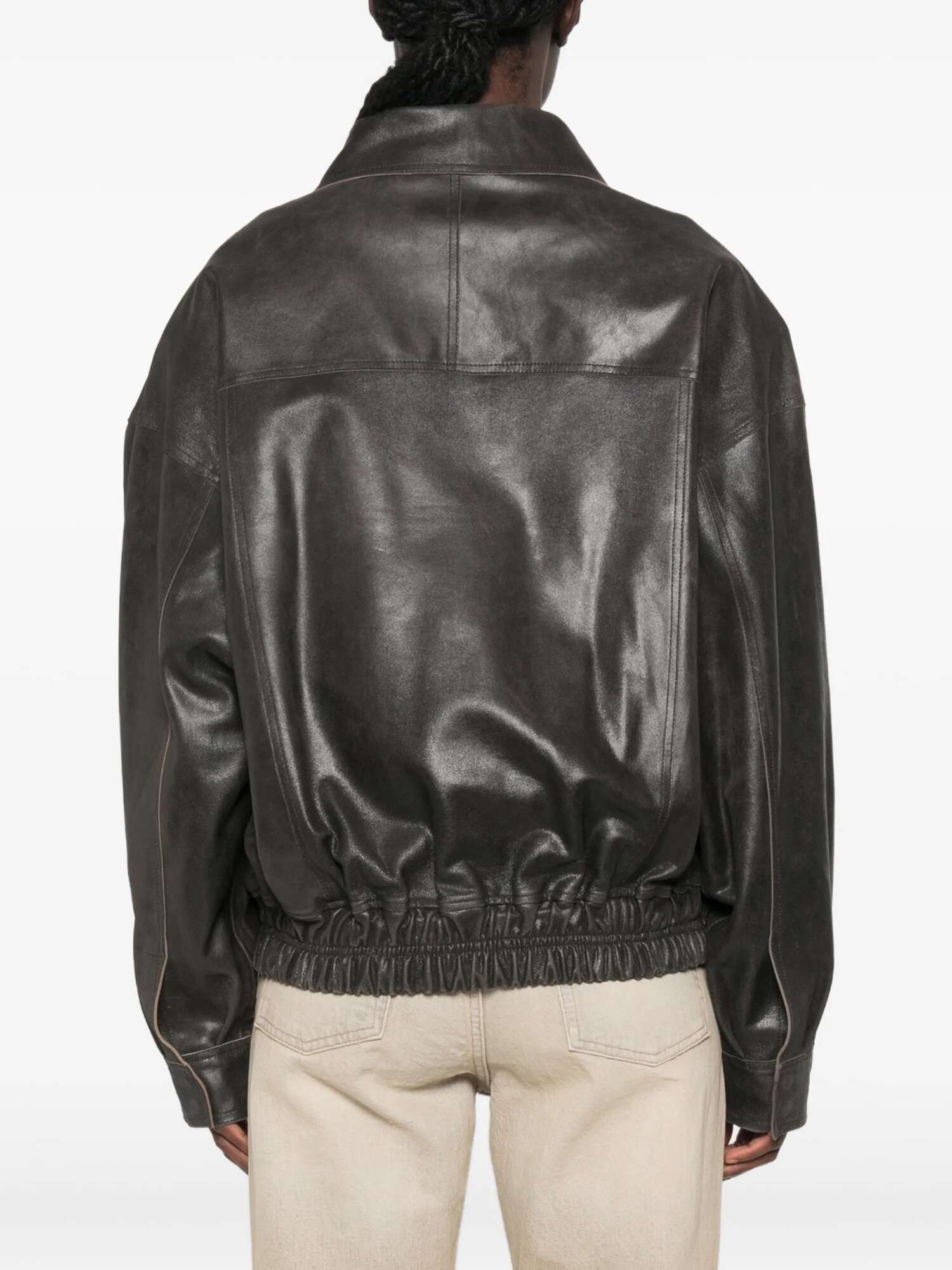 Куртка Alysi Heavy leather jacket, размер 42 — фото 1