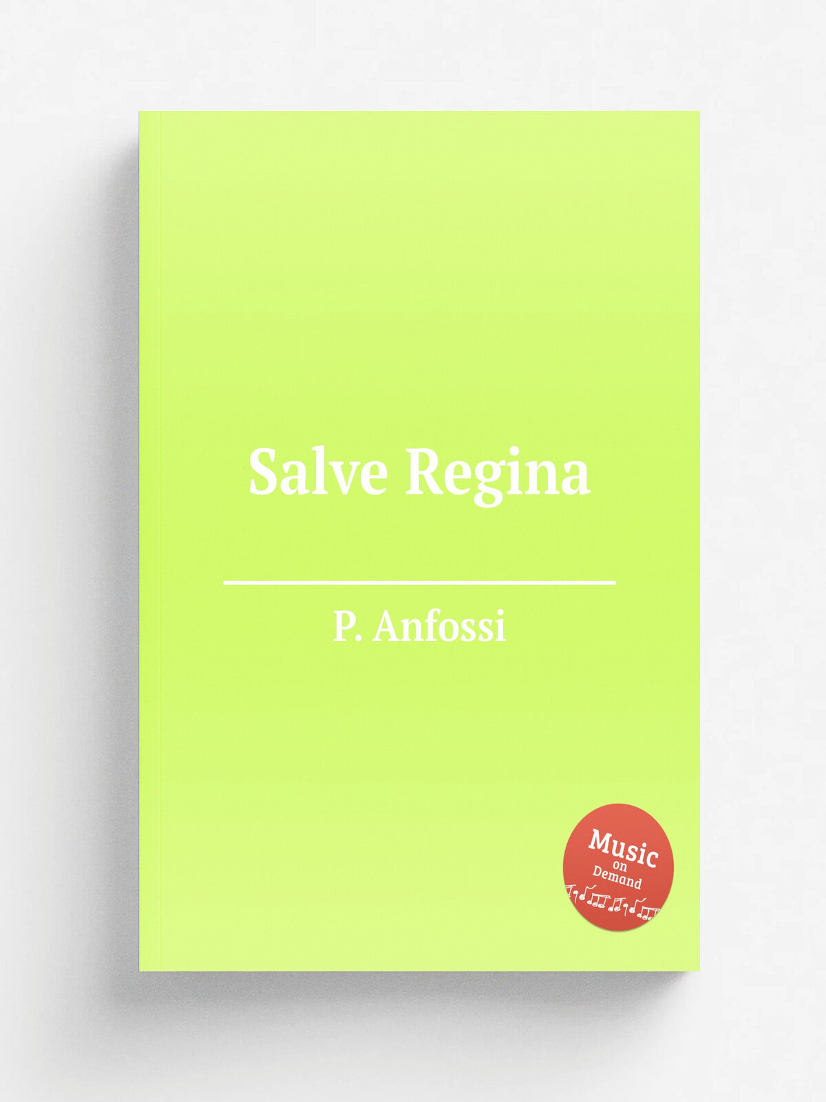 Salve Regina | P. Anfossi | 1779 | Репринт