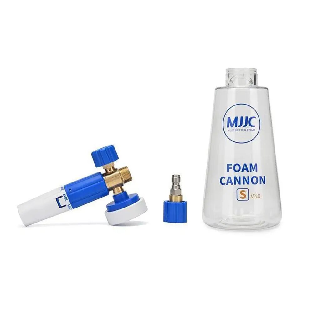 MJJC Foam Cannon S V3.0 Аксессуар для минимоек, пеногенератор, ABS пластик, прозрачный, синий — фото 1