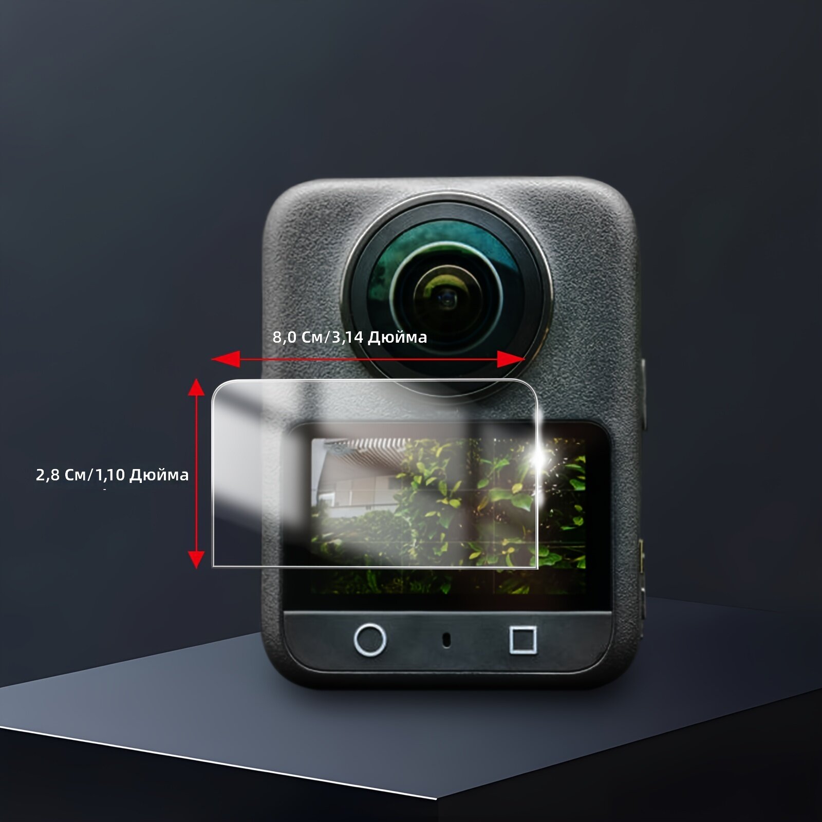 3 шт. закаленное защитное стекло для Osmo 360, 9H твердость, чувствительное касание, полное покрытие, гладкая поверхность