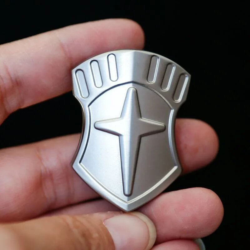 Декомпрессионная игрушка Shield Pop Coin EDC из алюминиевого сплава