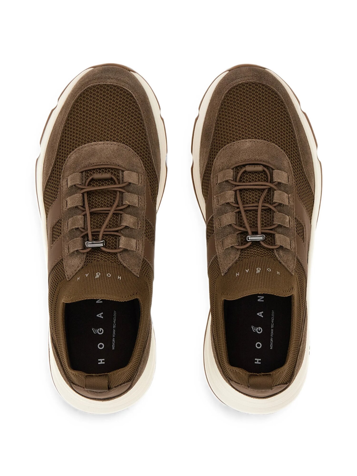 Кроссовки Hogan Sneakers Hyperlight, размер 7,5 UK, коричневый/серый/оранжевый — фото 1