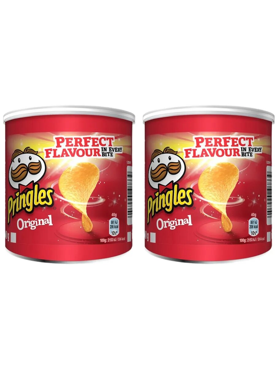 Pringles Чипсы картофельные Original, 2 шт по 40 г