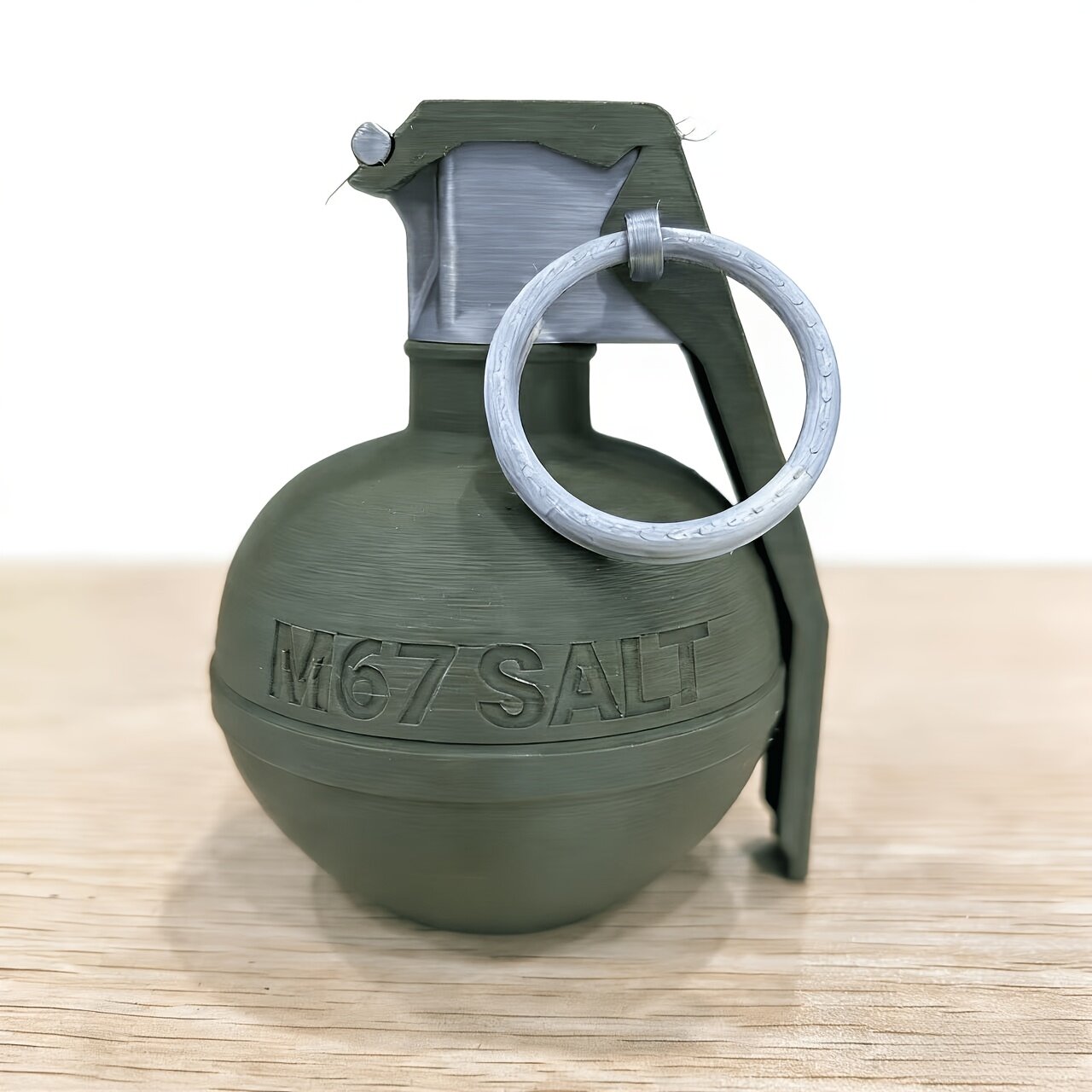 Имитация гранаты M67 SALT статуэтка для декора дома, настольное украшение, без питания, подарок на Пасху, День смеха, Рождество и Хэллоуин, с функцией хранения мелочей
