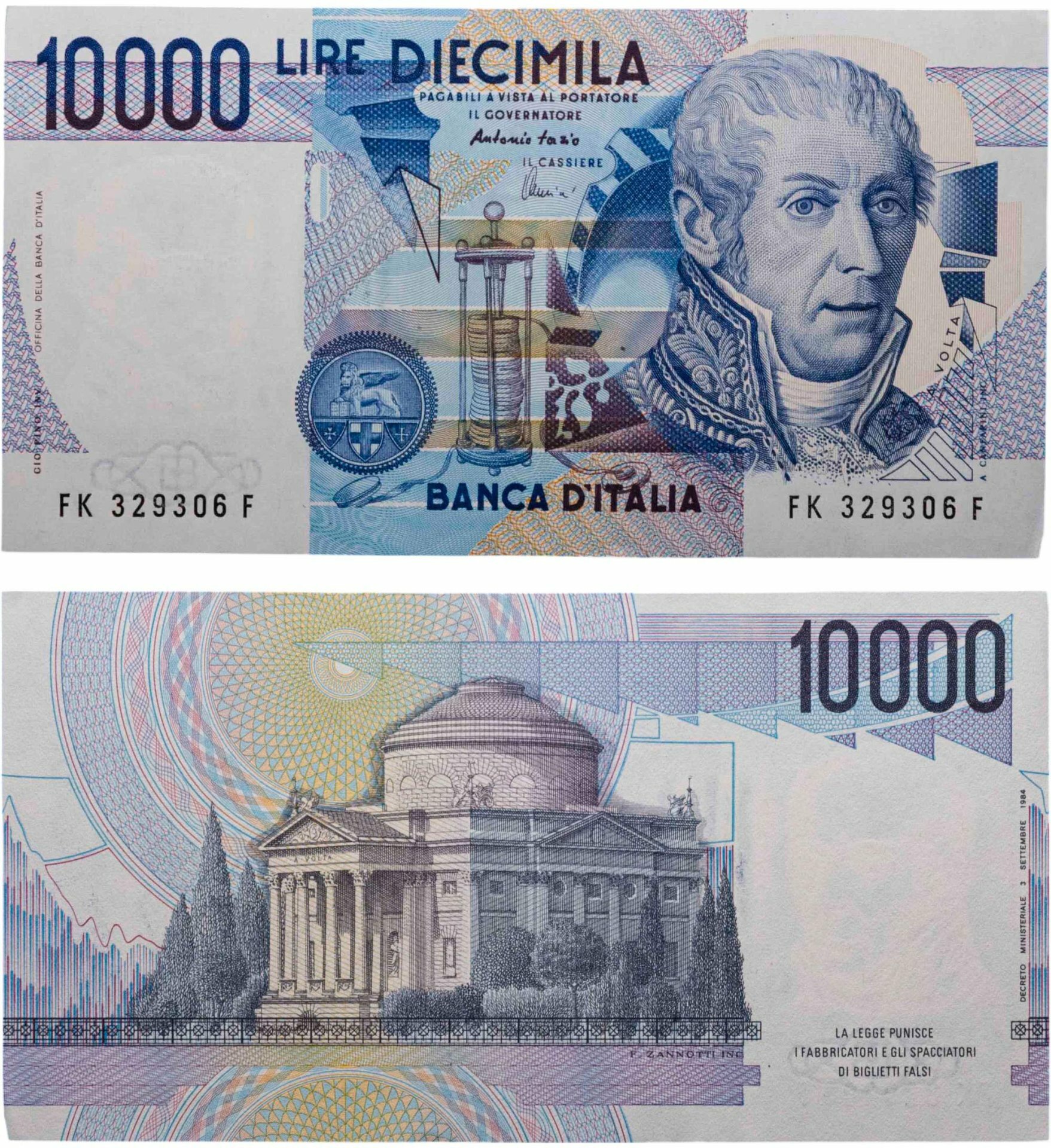 Италия 10000 лир 1984