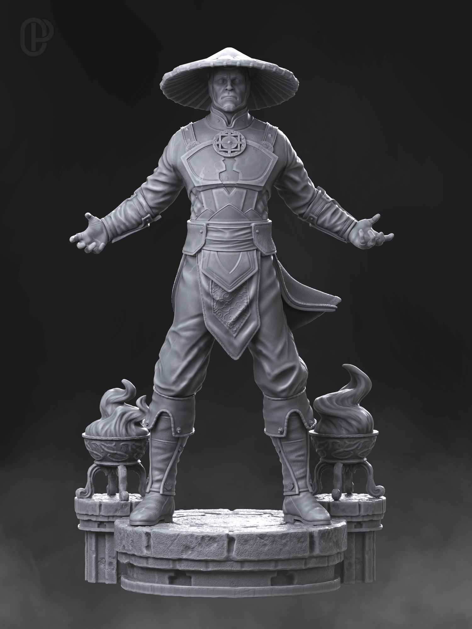 Миниатюра Райден Raiden - Mortal Kombat (85мм)