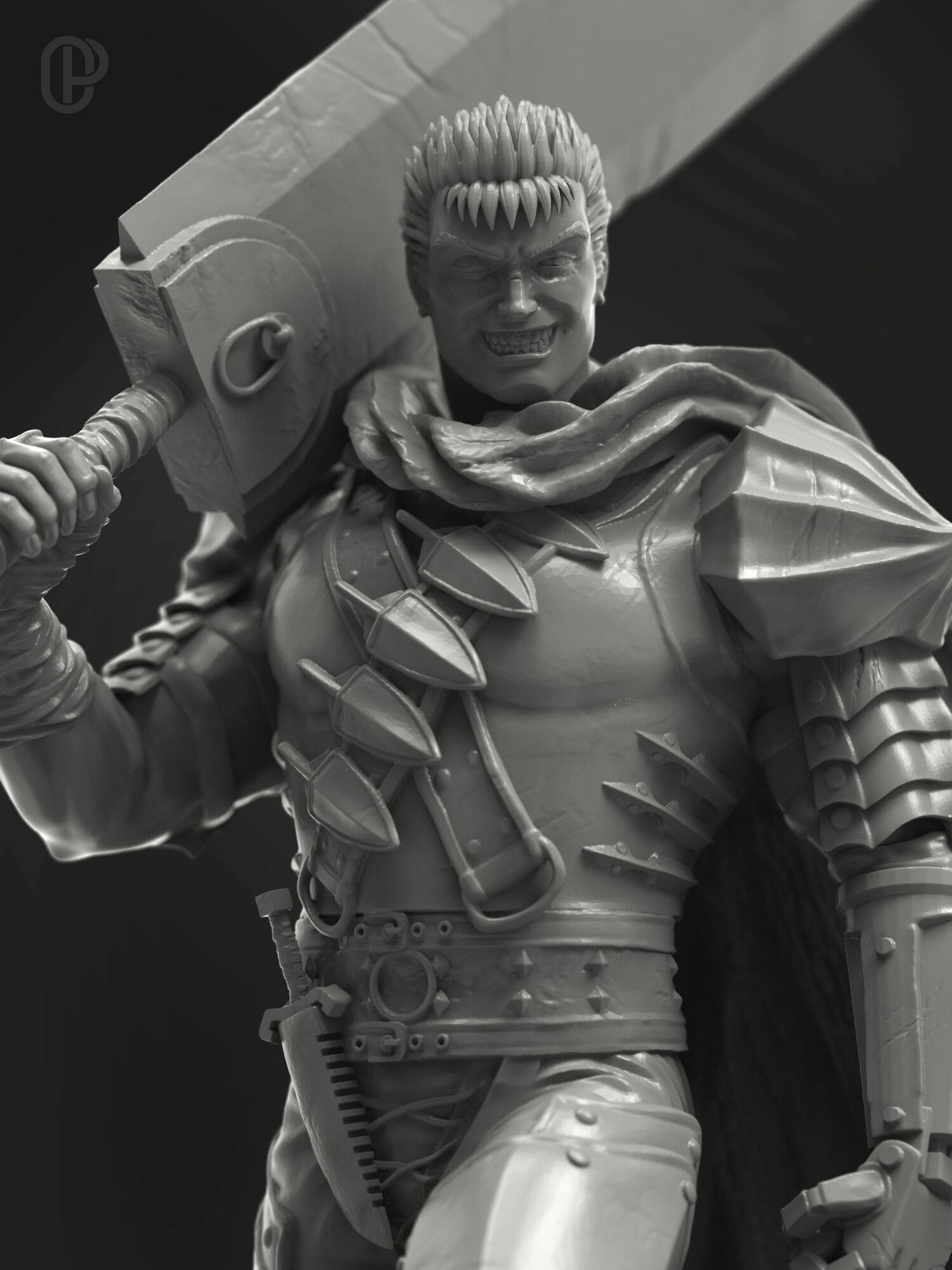 Миниатюра Гатс Берсерк Guts / Berserk - Аниме (100мм)