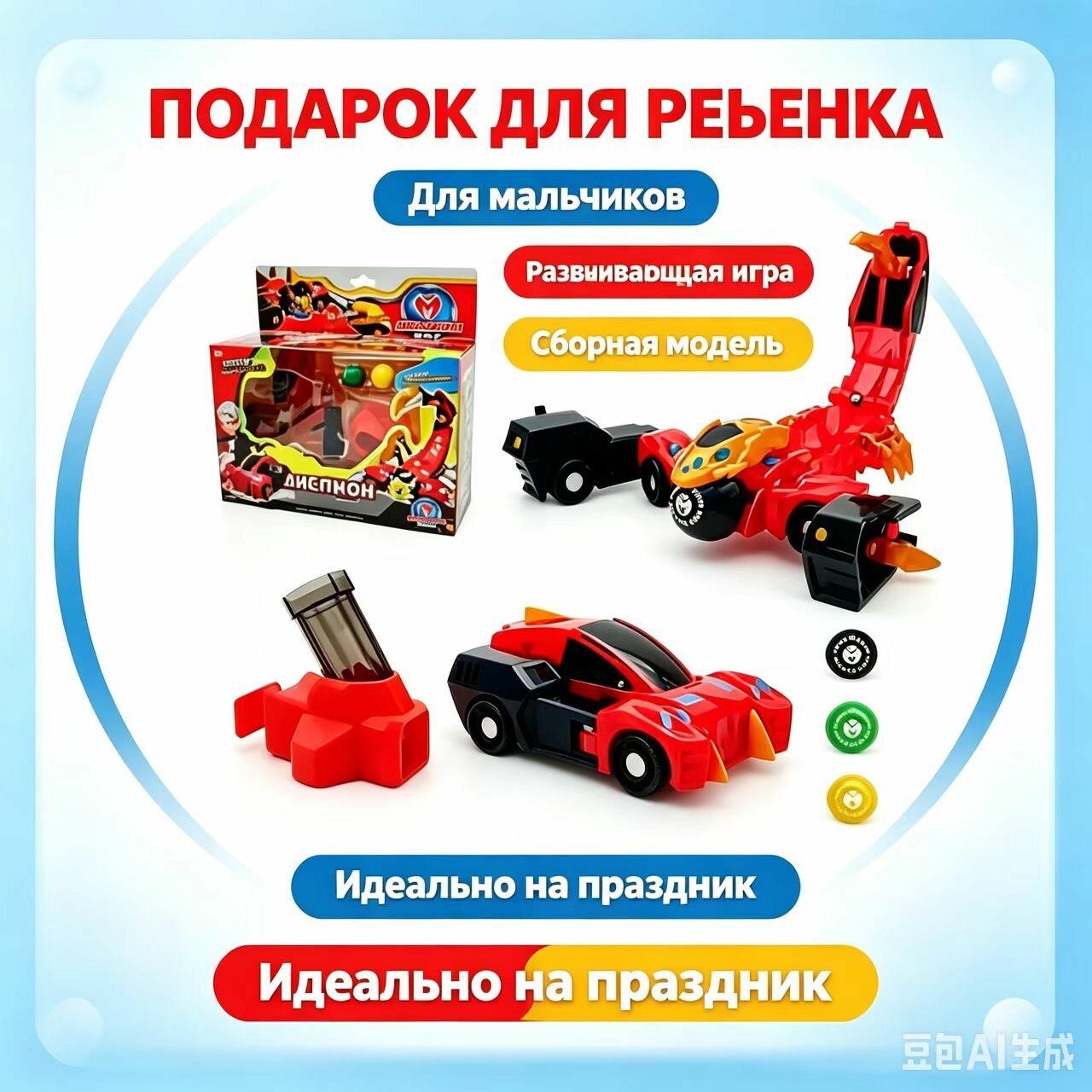 Робот Трансформер Mecard ball (Мекардбол) Диспион, мини, MAB-002 трансформер Диспион Mecard ball мини
