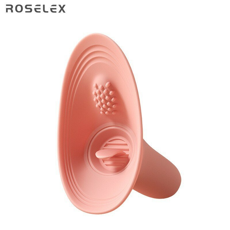 ROSELEX G-точка вибрационный языкообразный массажер для женщин, розовый, 2 скорости, водонепроницаемый секс-игрушка