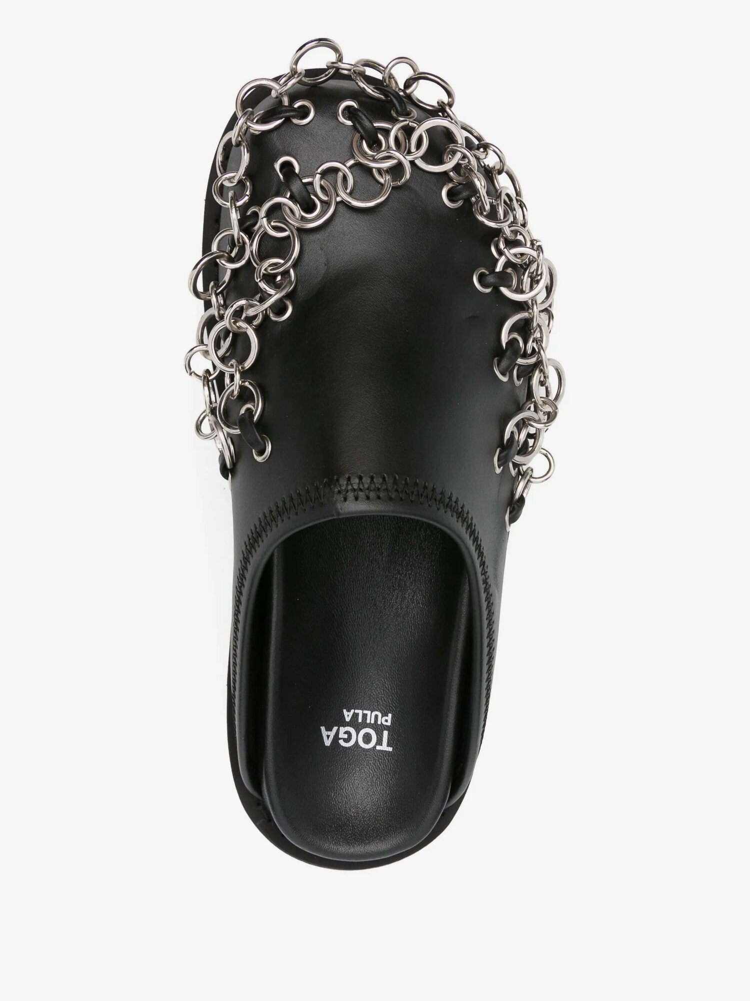 Мюли Toga Pulla Chain-embellished leather mules, размер 38 — фото 1