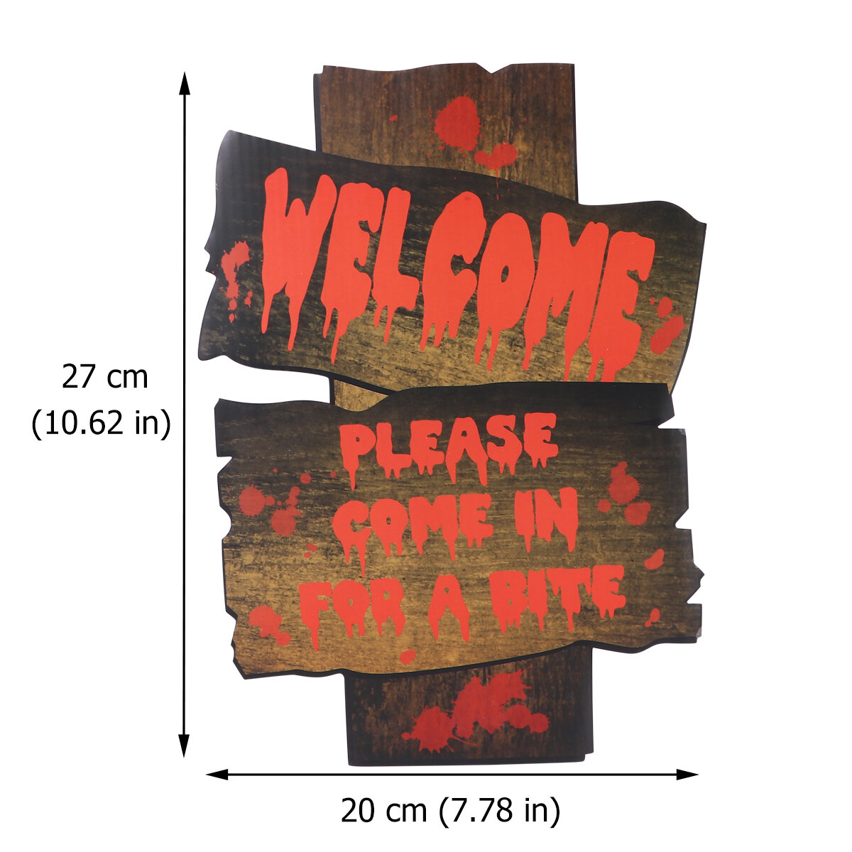 1 Штук Декоративная Доска Для Лужайки Halloween Sign С Указателями Улицы И Предупреждающими Сообщениями 27x20x0 5Cm