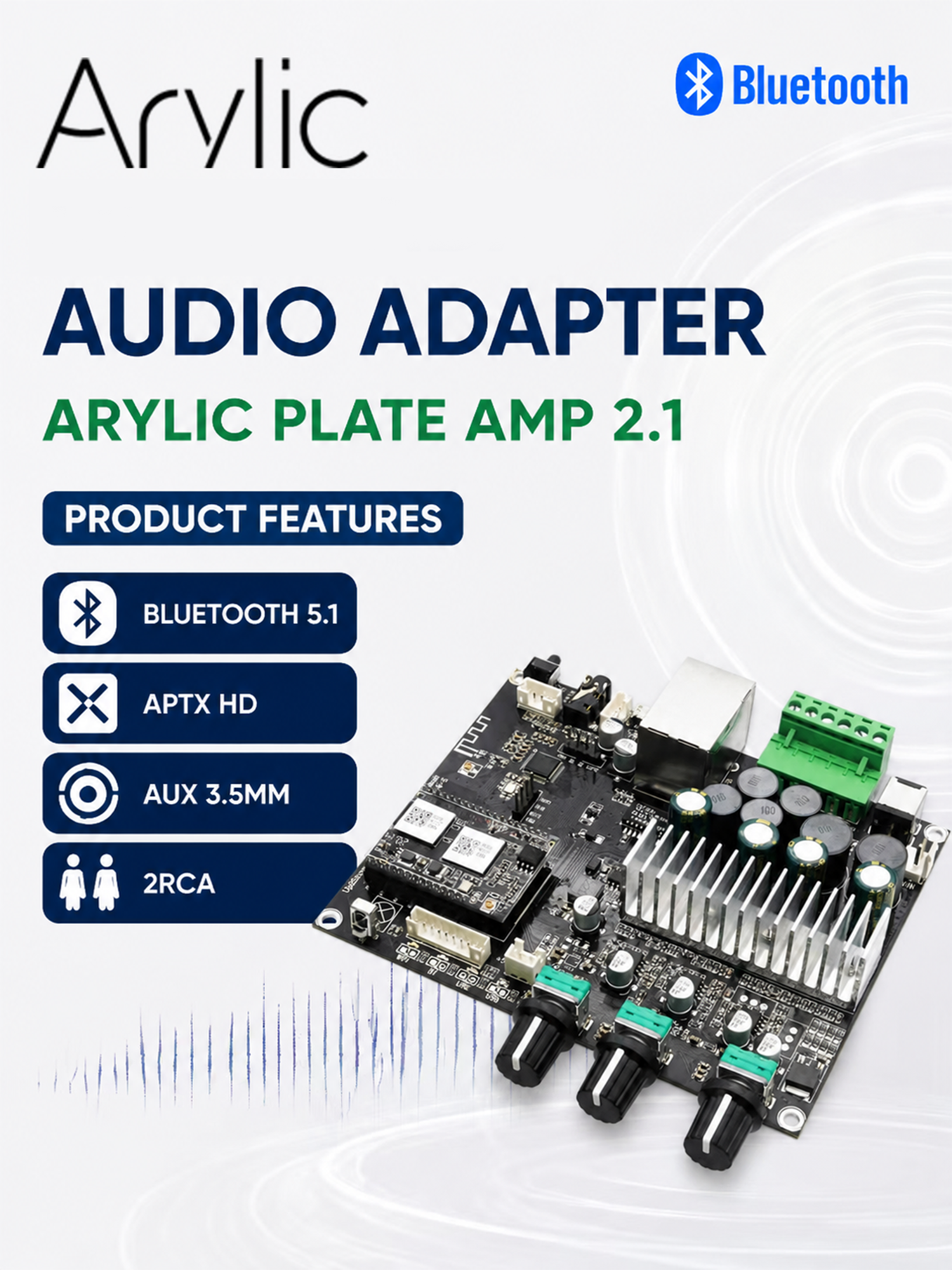 Arylic Plate AMP 2.1 Беспроводной потоковый усилитель