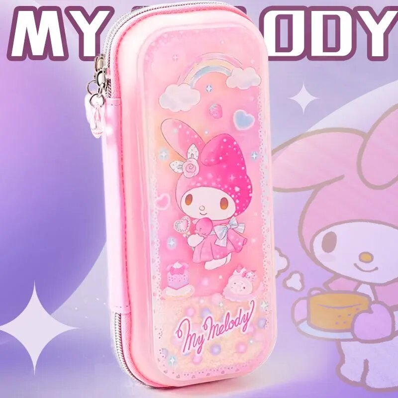 EVA пенал My Melody с жидкими блестками