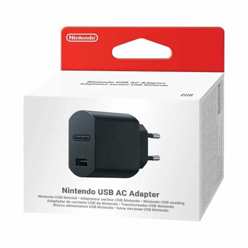 Блок питания/зарядное устройство (адаптер) USB AC Adapter для Nintendo Classic Mini NES/SNES, Joy-Con, Pro Controller