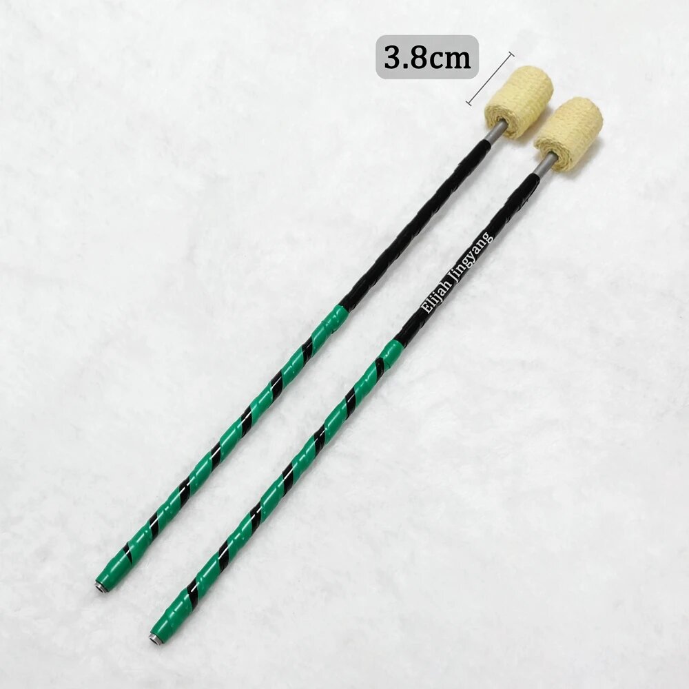 FIRE POI Огнедышащие палочки из кевлара и алюминия 38mm black green