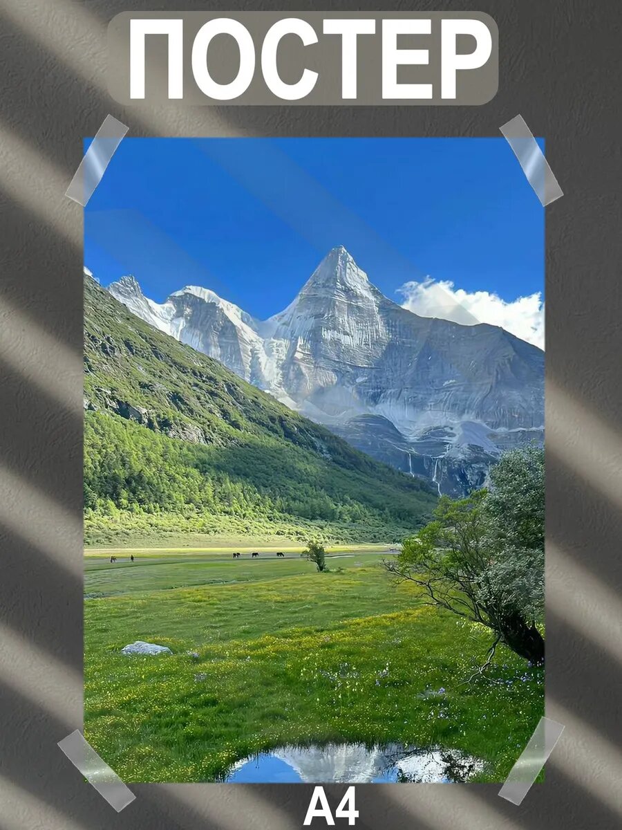 Постер интерьерный на стену а4 природа