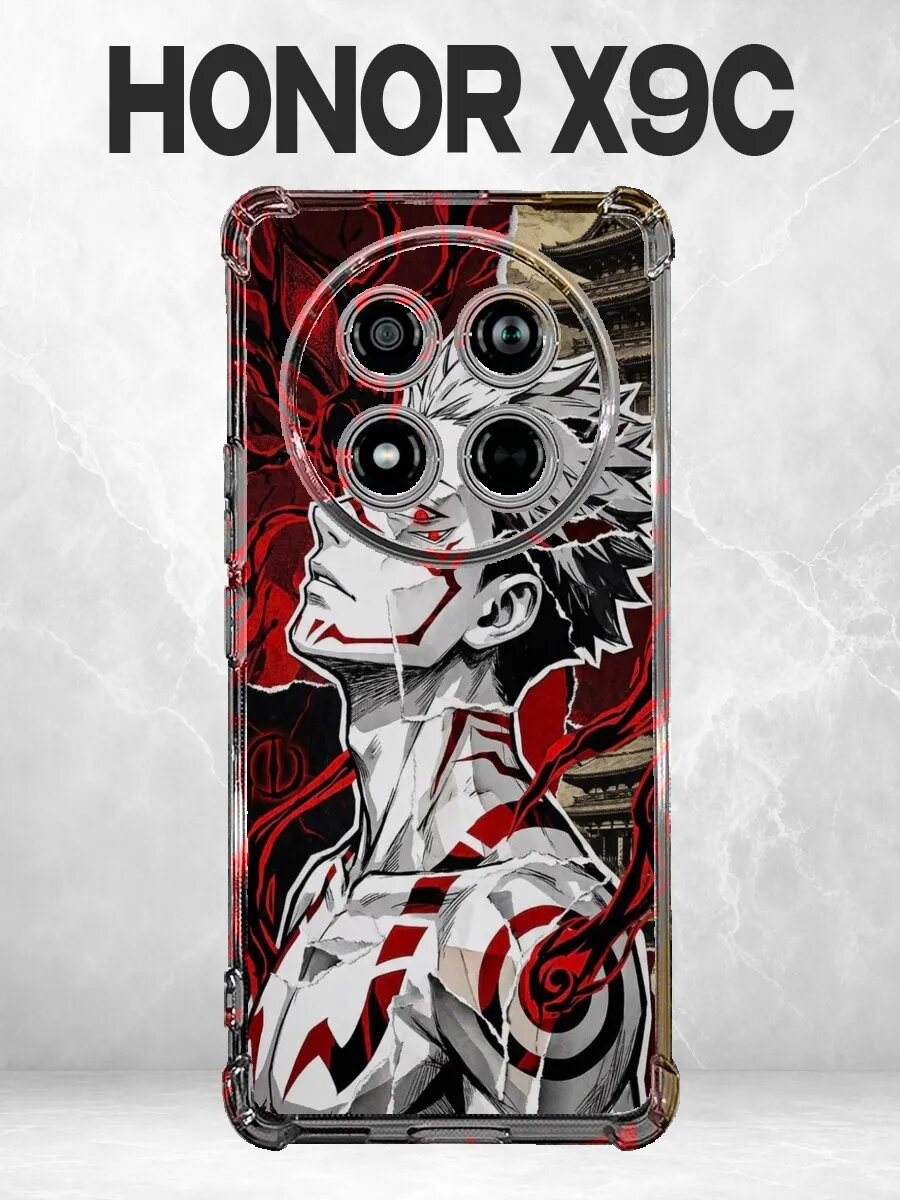 Чехол на Honor X9C Сукуна Магическая битва метки