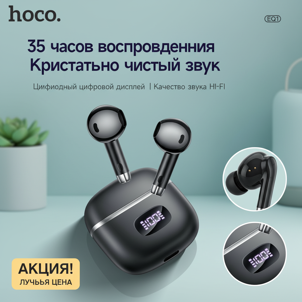 Беспроводные наушники черные 5.3 блютус с экраном игровая гарнитура