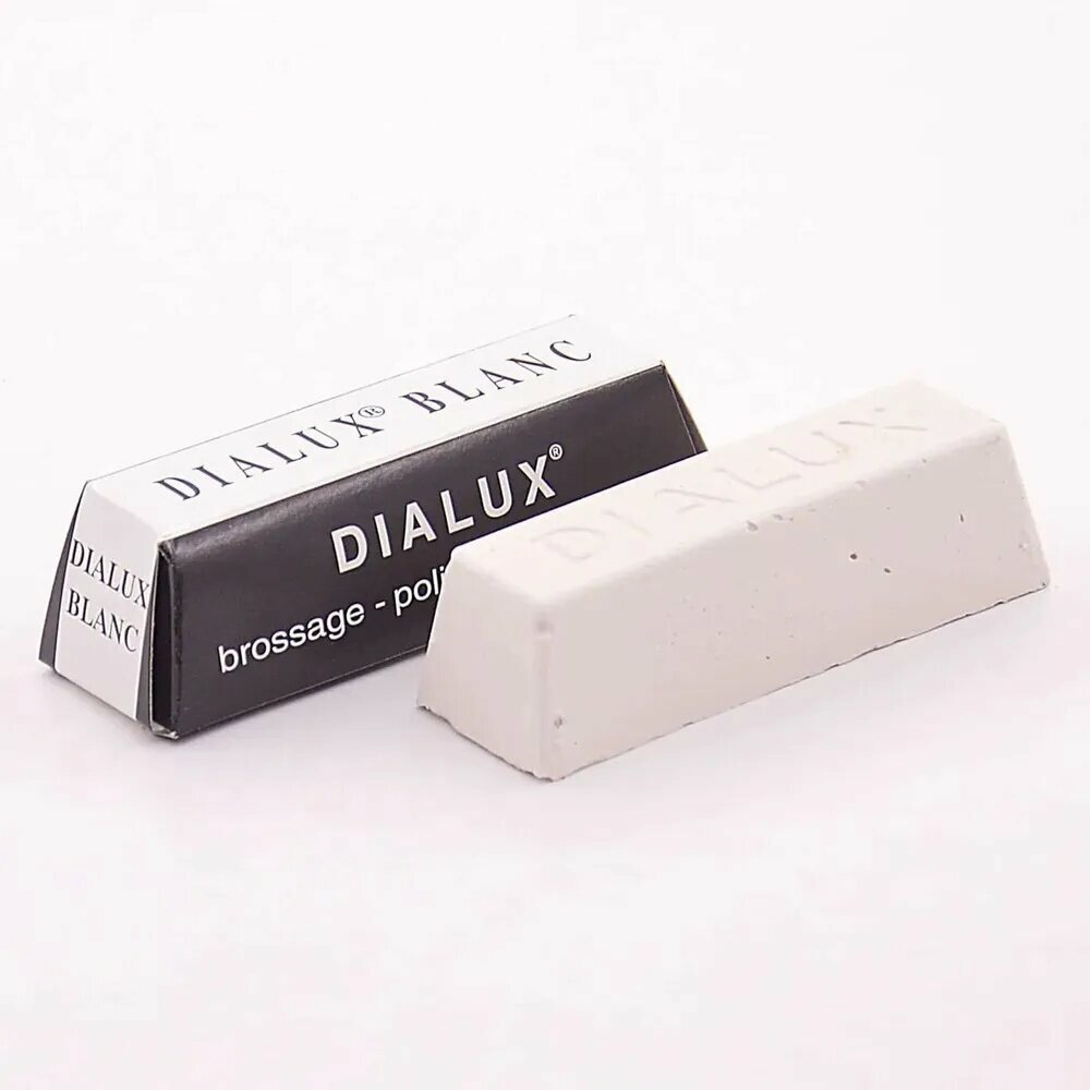 Твердая полировальная паста DIALUX BLANС (белая) для промежуточной и финишной полировки металлов и пластиков