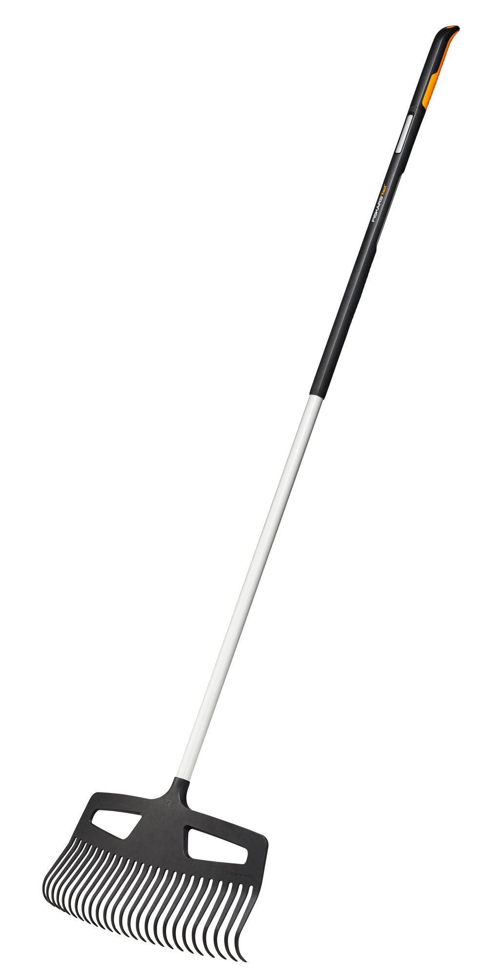 Грабли садовые веерные с черенком алюминиевые FISKARS Xact L 1027037, для листьев и травы, длина 176 см