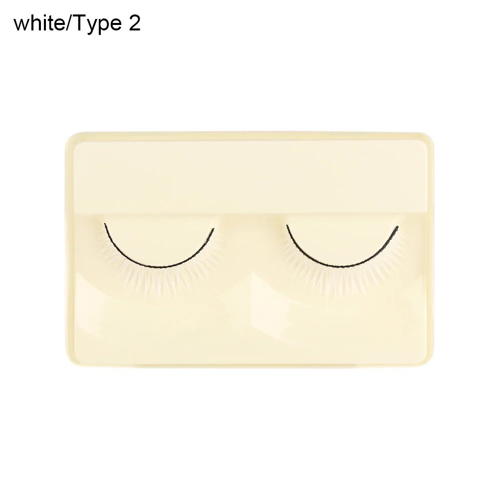 Многоцветные кукольные ресницы 0,8 см White-Type 2