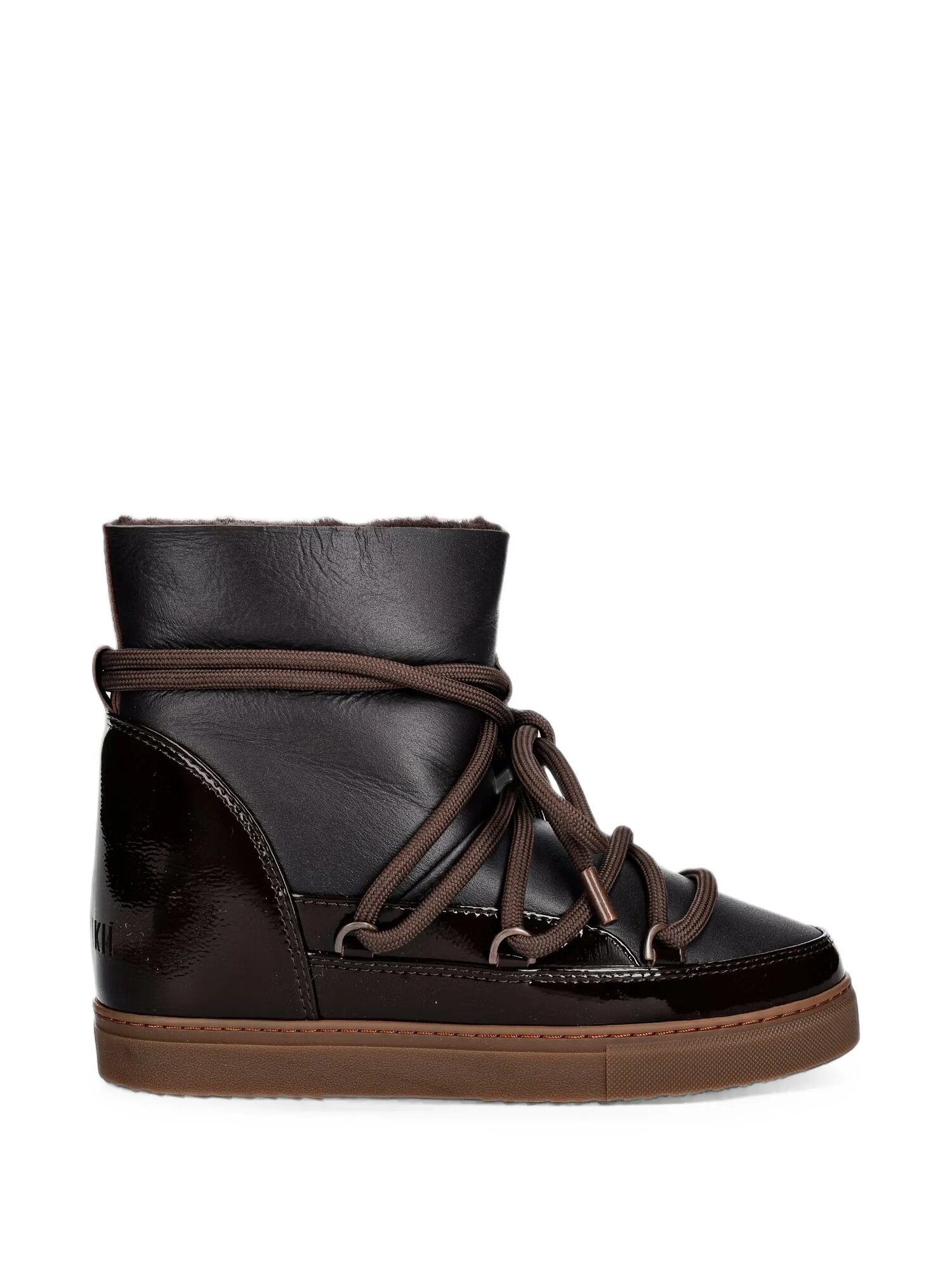 Ботинки INUIKII Patent-leather lace-up boots