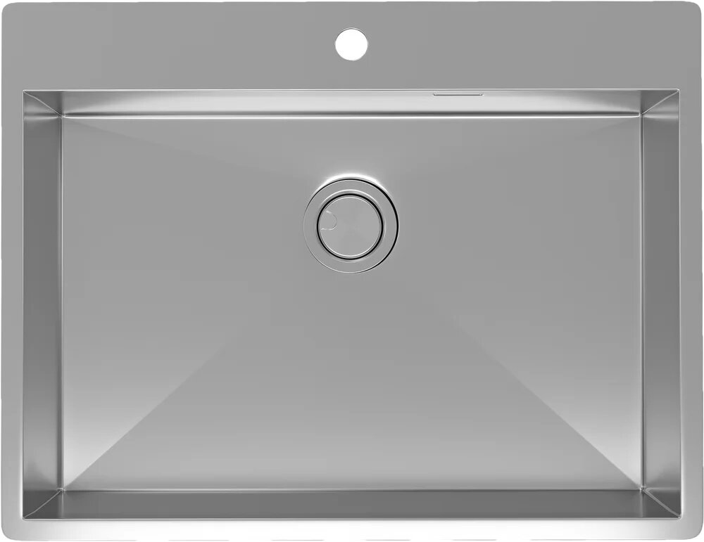 Мойка кухонная Reflexion Iseo RX2265SS металлическая, 65x50, прямоугольная, мойка для кухни, врезная, под столешницу