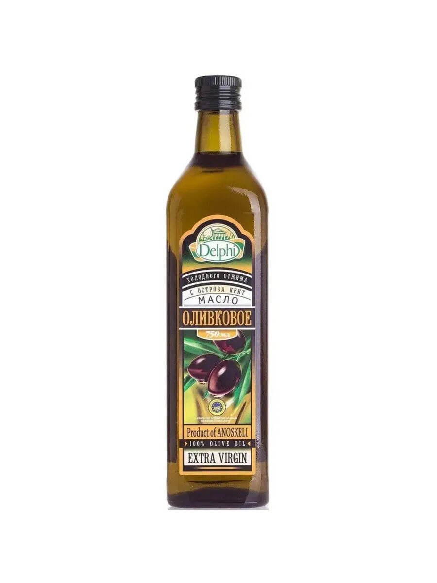 Масло оливковое с Крита E.V. DELPHI 0,75л