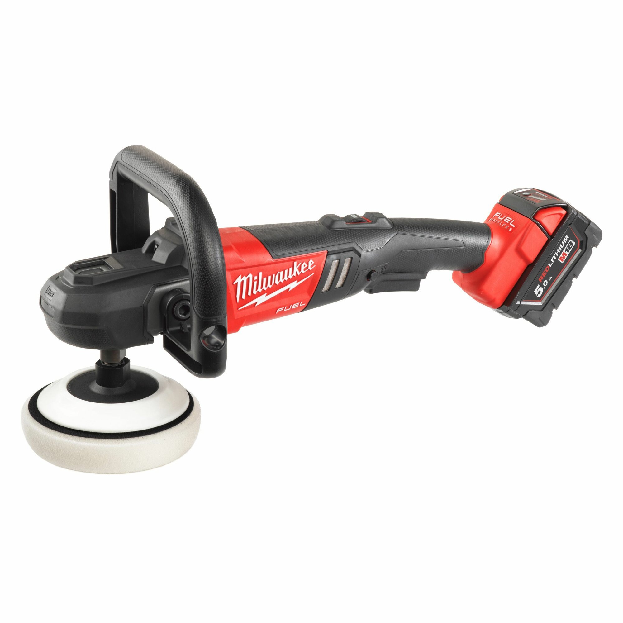 Полировальная машина аккумуляторная Milwaukee M18 FAP180-502X, 180 мм, 2 АКБ 5,0 А·ч, HD Box