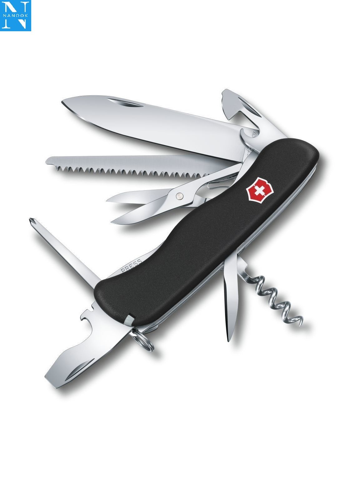 Нож перочинный VICTORINOX Outrider black 0.8513.3, 111 мм, 14 функций, черный