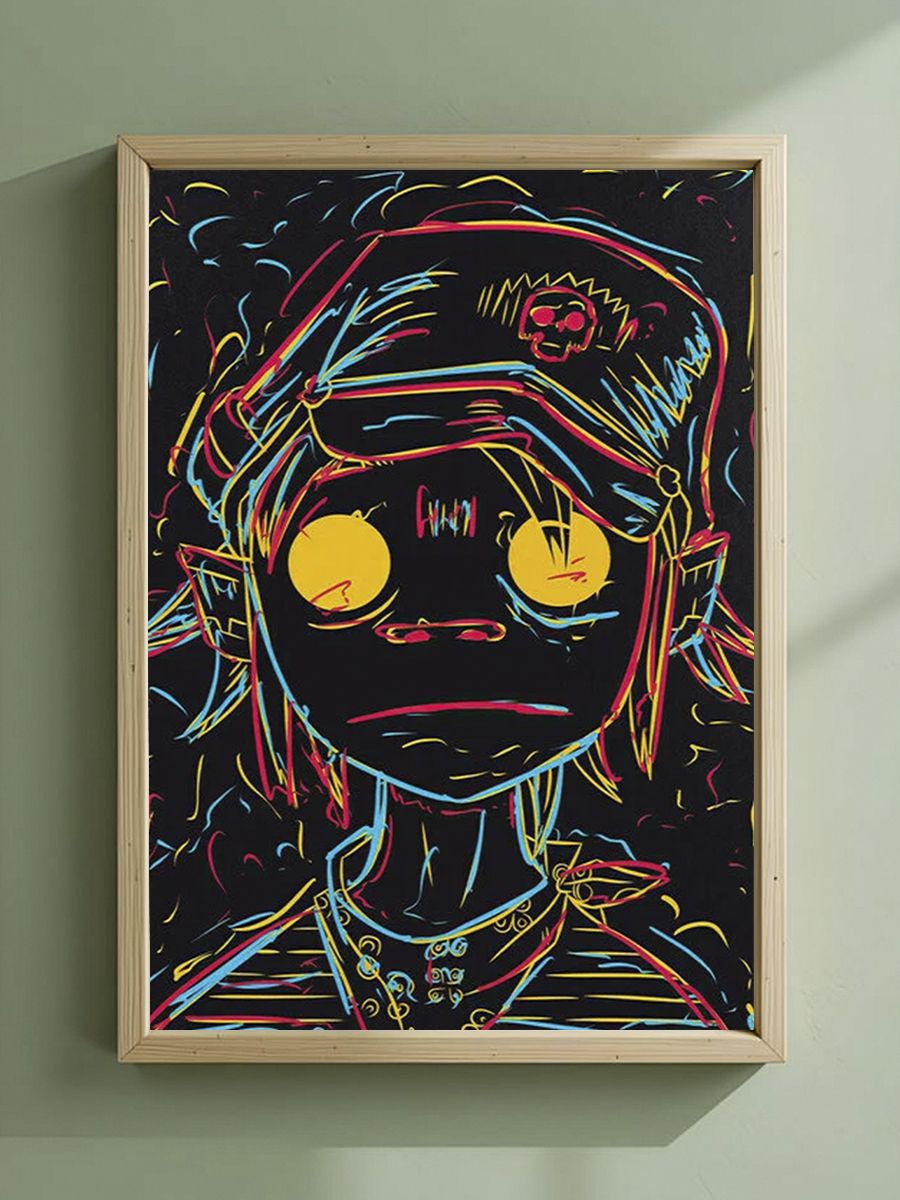 Постер, плакат на стену "Рок Группа Gorillaz / Гориллаз" 42 см х 29,7 см (А3)