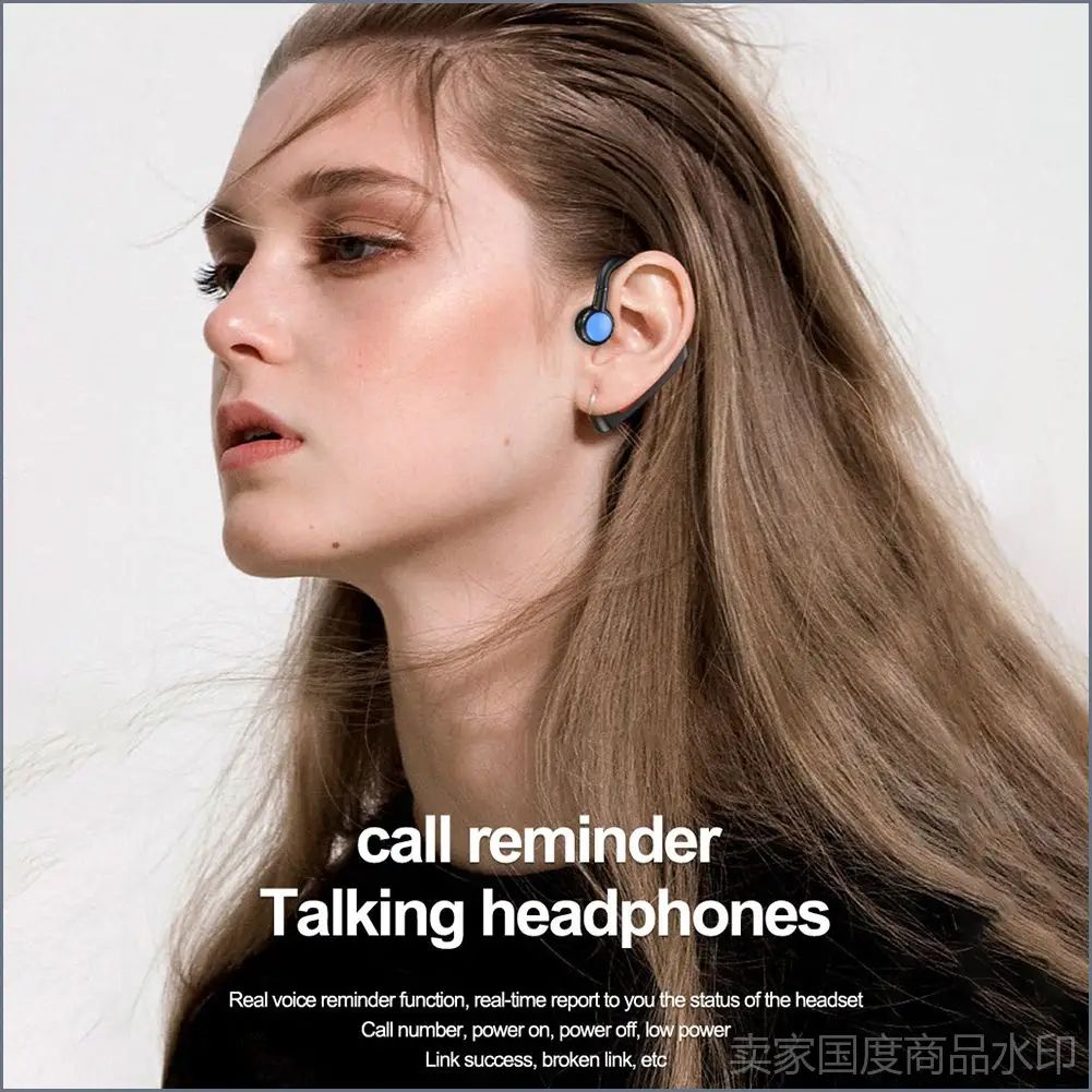 Беспроводные костные наушники Bluetooth 5.0 с поддержкой громкой связи и до 12 часов работы