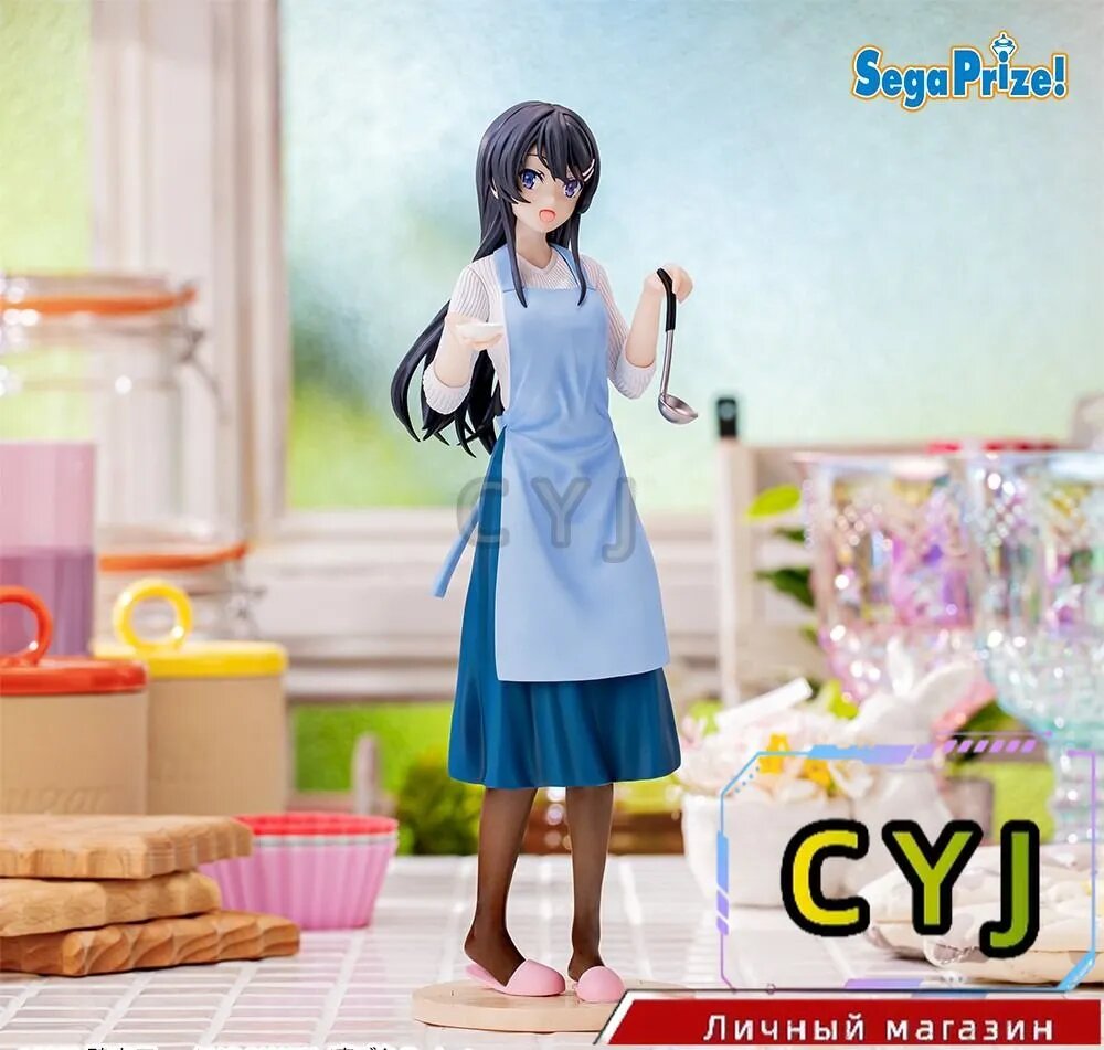 SEGA Аниме фигура/Rascal Does Not Dream of Bunny Girl Senpai Luminasta Sakurajima Mai Apron/CYJ