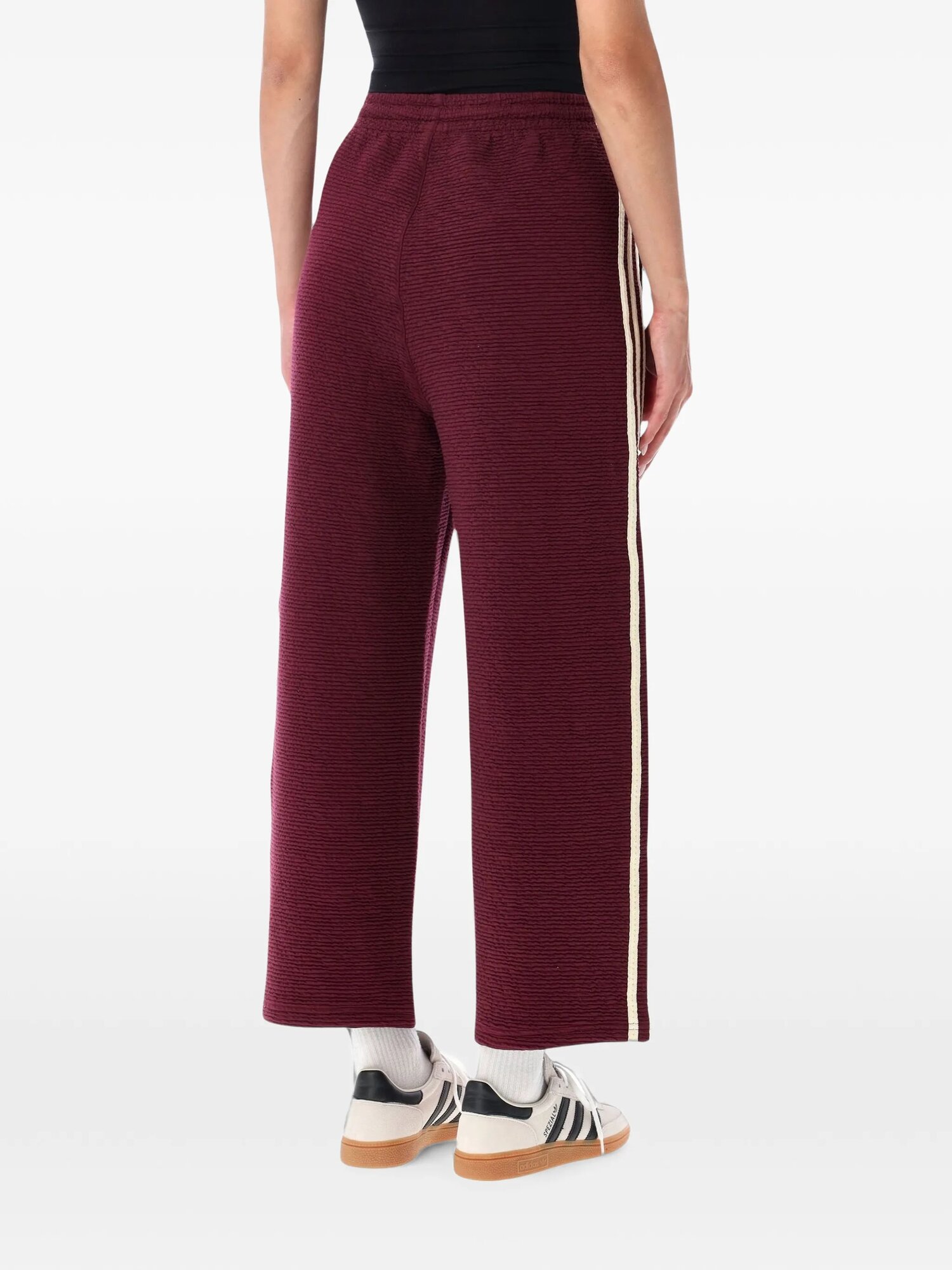 Брюки adidas Firebird crop trackpants, размер 8 UK, красный — фото 1