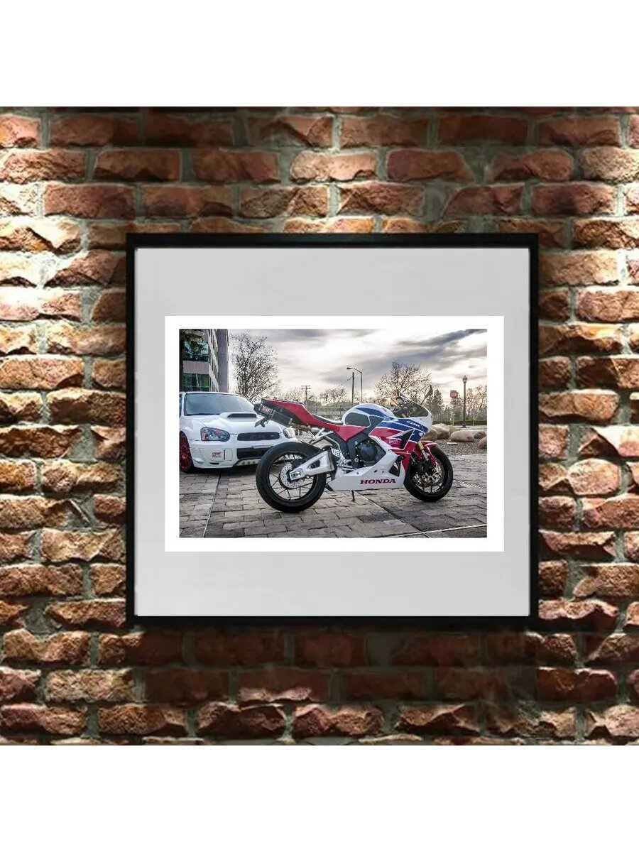 Плакат "honda cbr and subaru wrx" от А4