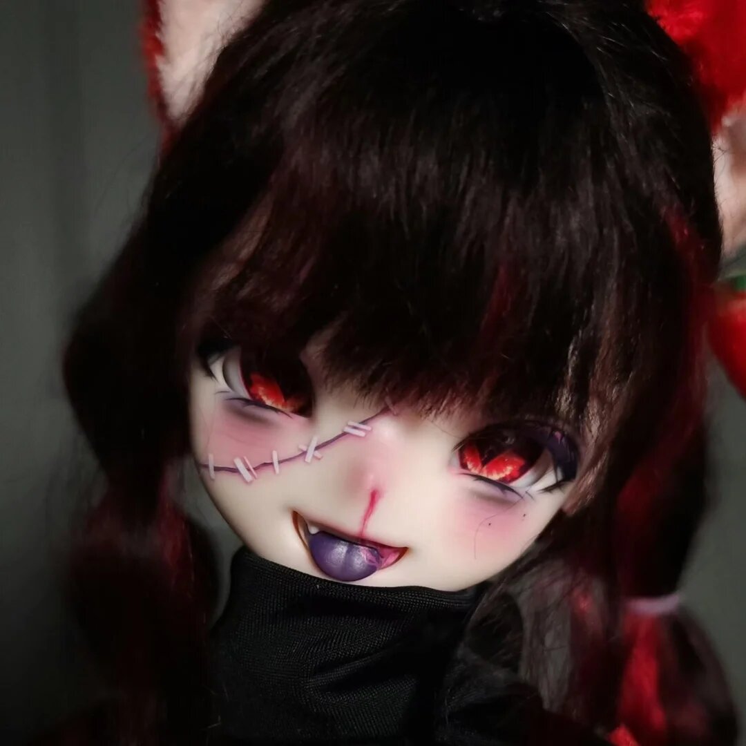 Шарнирная кукла 1/4 CocoCat Хэллоуин, красный, Faceup D