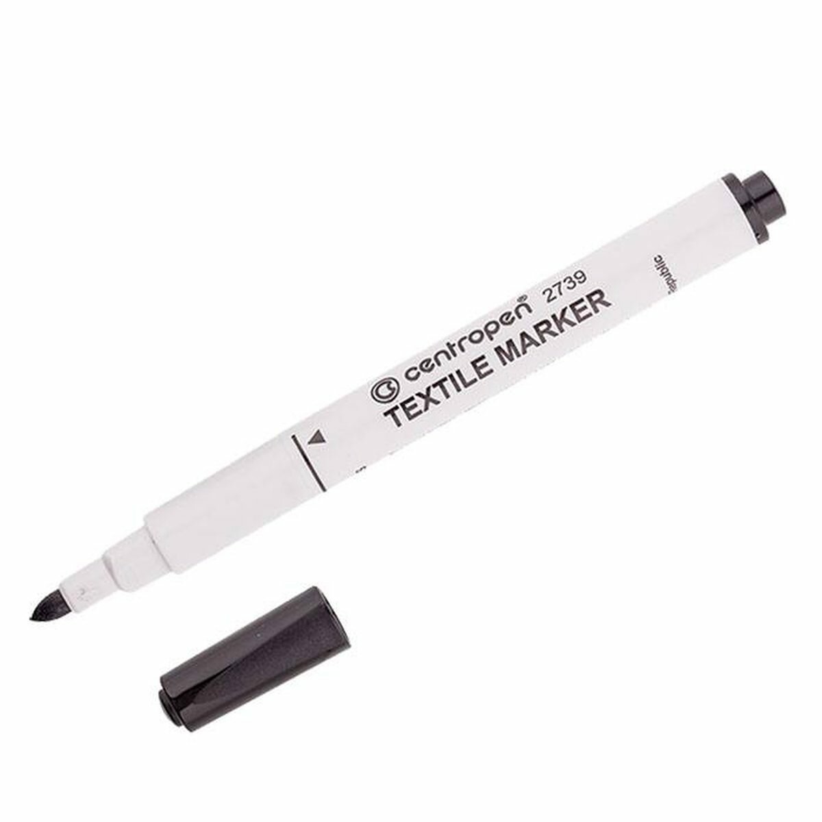 Маркер для ткани Centropen 2739 (1.8мм, черный, трехгранный) (2739/12), 200шт.
