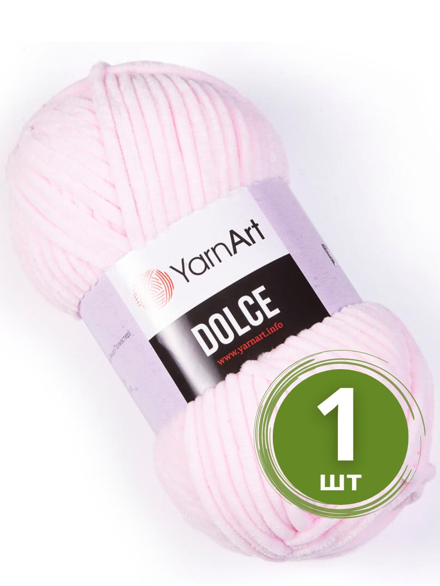 Пряжа YarnArt Dolce (Дольче) - 1 моток Цвет: 750 нежно-розовый 100% микрополиэстер 100г 120м