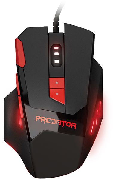 Мышь компьютерная игровая Qumo Predator M80, проводная, оптическая, 8 кнопок, прогр, подсветка 4 цвета 1200/1600/2400/3200 dpi — фото 1