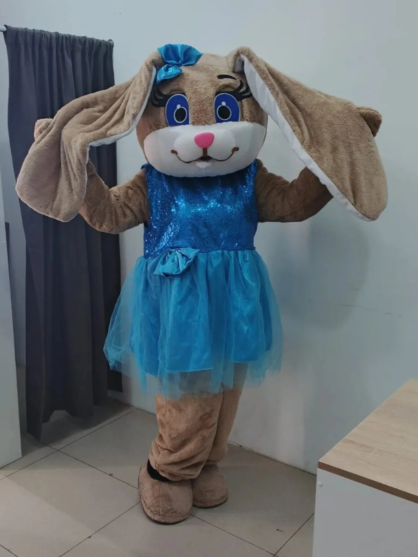 Карнавальный костюм, Ростовая кукла, mascot costume, Голубое платье Bunny