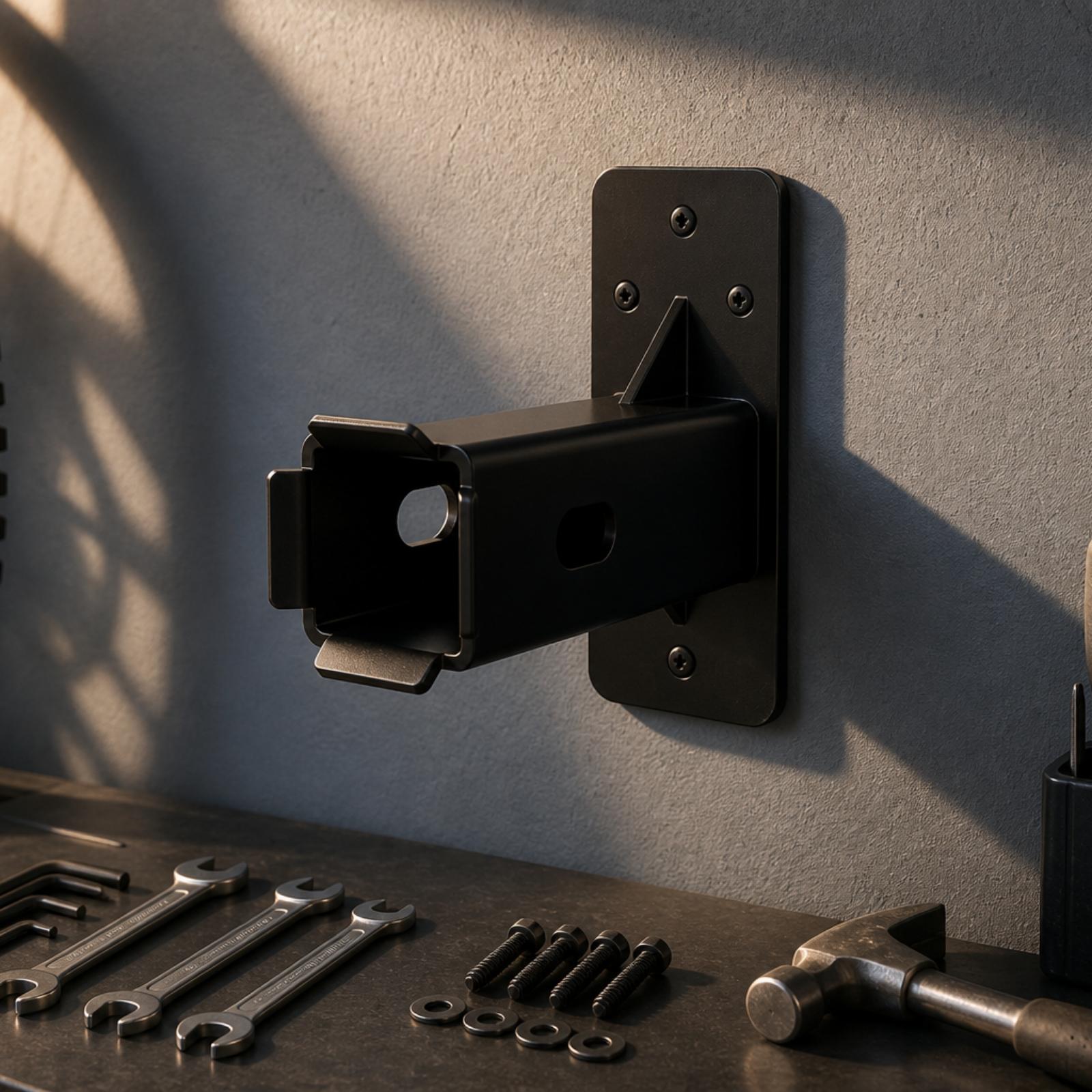 Hitching Mount Bracket Heavy Duty Wall Mounteded Hitching Mount Bracket Easy Installation for Workshop — фото 1