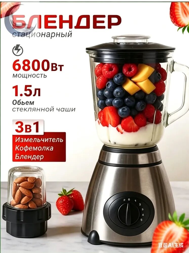 Стационарный блендер Блендер стационарный, хром