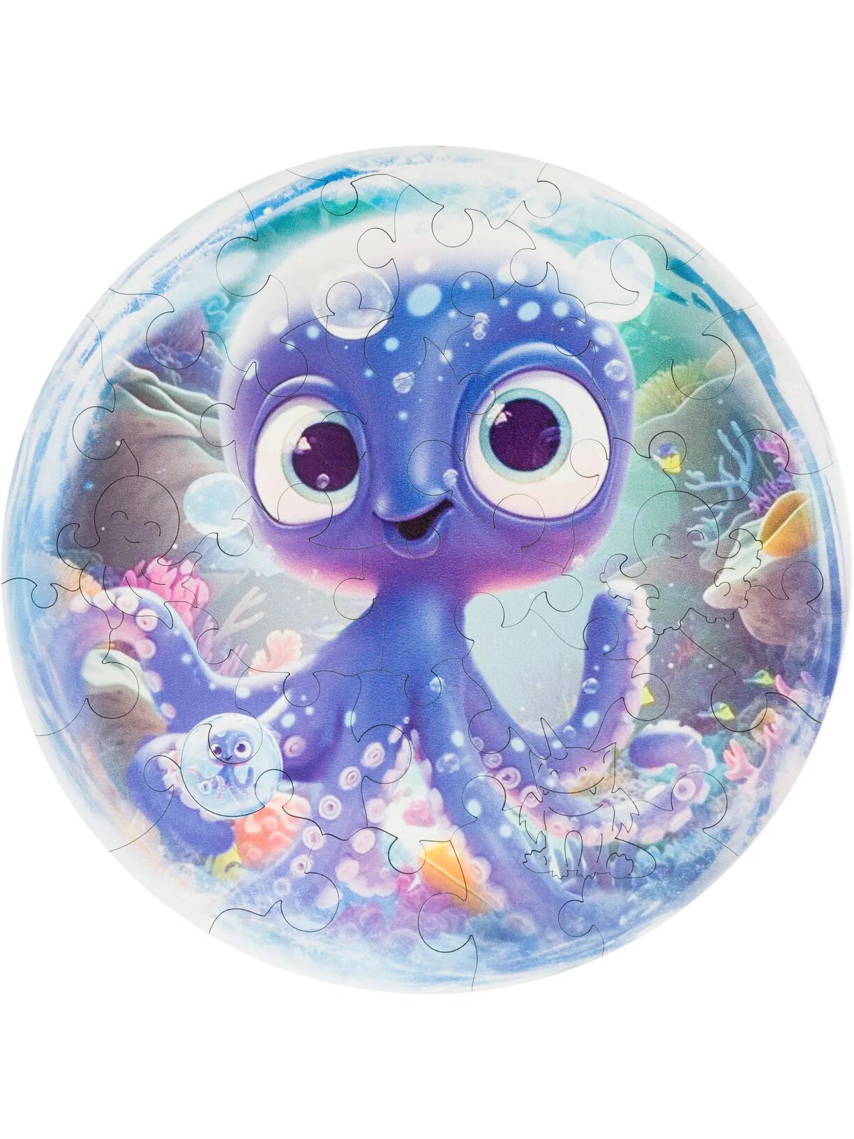 Пазл деревянный UNIDRAGON 8727-16 Bubblezz Осьминог 30д